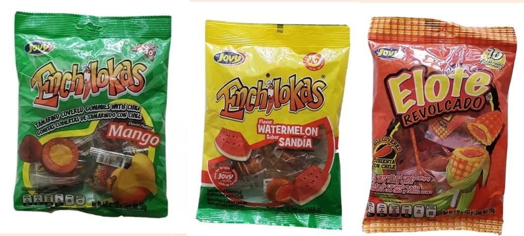 Amazon.com : Mexican Candy Trio! Includes Enchilokas Watermelon Con ...