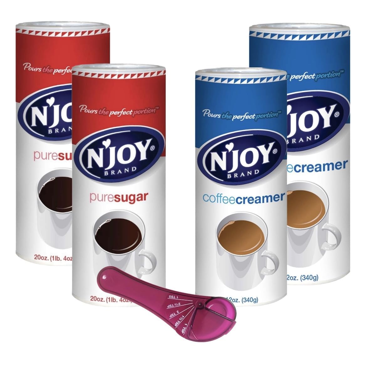 Amazon.com: Powdered Coffee Creamer 16 oz and Pure Sugar 22 oz (4 Pack ...