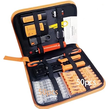 DataShark PA70007 Ethernet Network Tool Kit - Includes RJ45/RJ11 Crimp ...