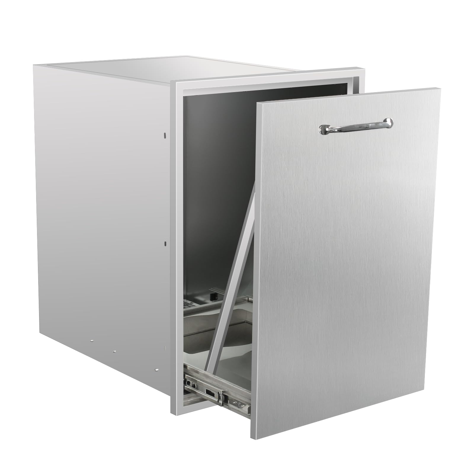 Snapklik.com : Pull Out Trash Drawer 20" Wx27 Hx24 D Outdoor Kitchen ...