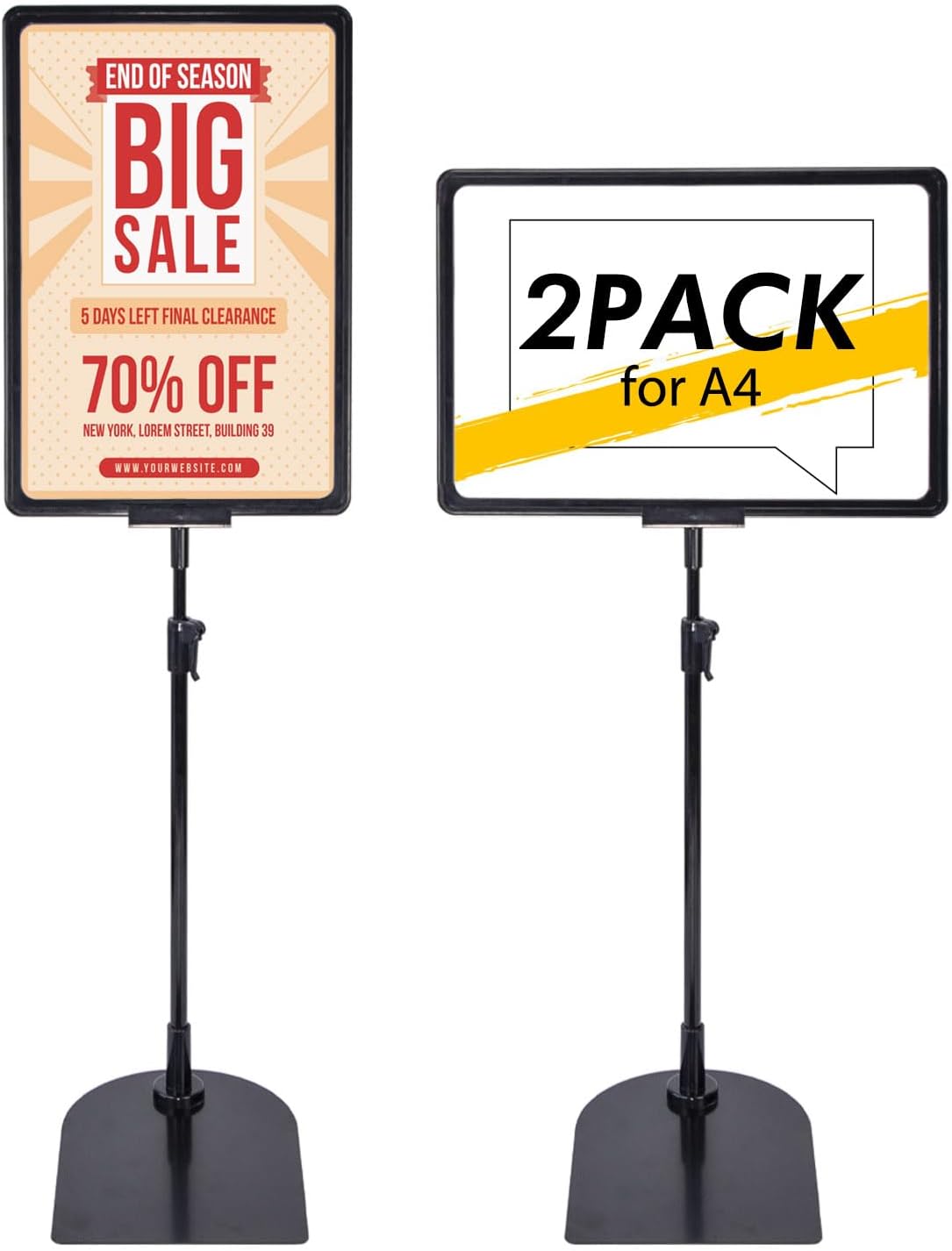 Amazon.com : Golemas Adjustable Sign Holder for Display, A4 Size ...