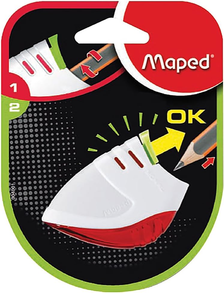 Amazon.com : Maped Stop Signal 1 Hole Sharpener, Assorted Colors ...