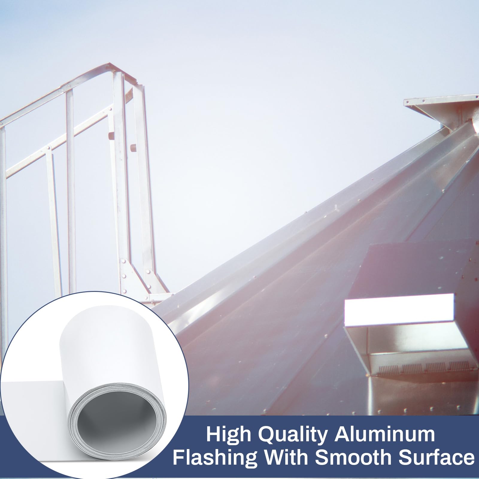 White Aluminum Flashing Roll ECcandiedhaws 1 Roll Aluminum Flashing