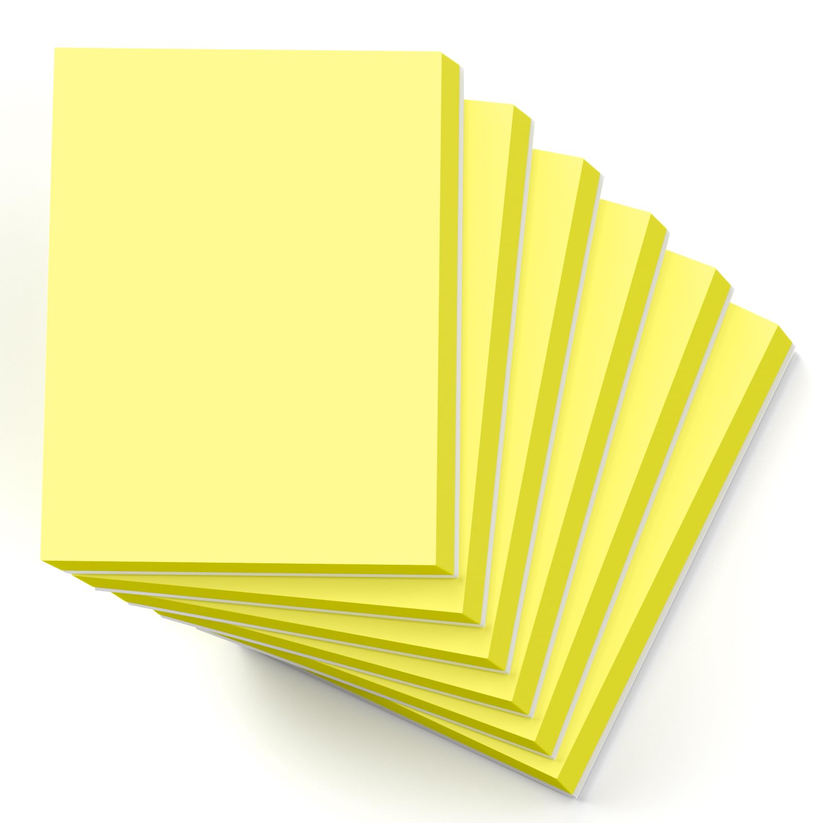 Amazon.com : 4" x 6" Note Pads Memo Pads, Yellow Blank Pads, Small ...