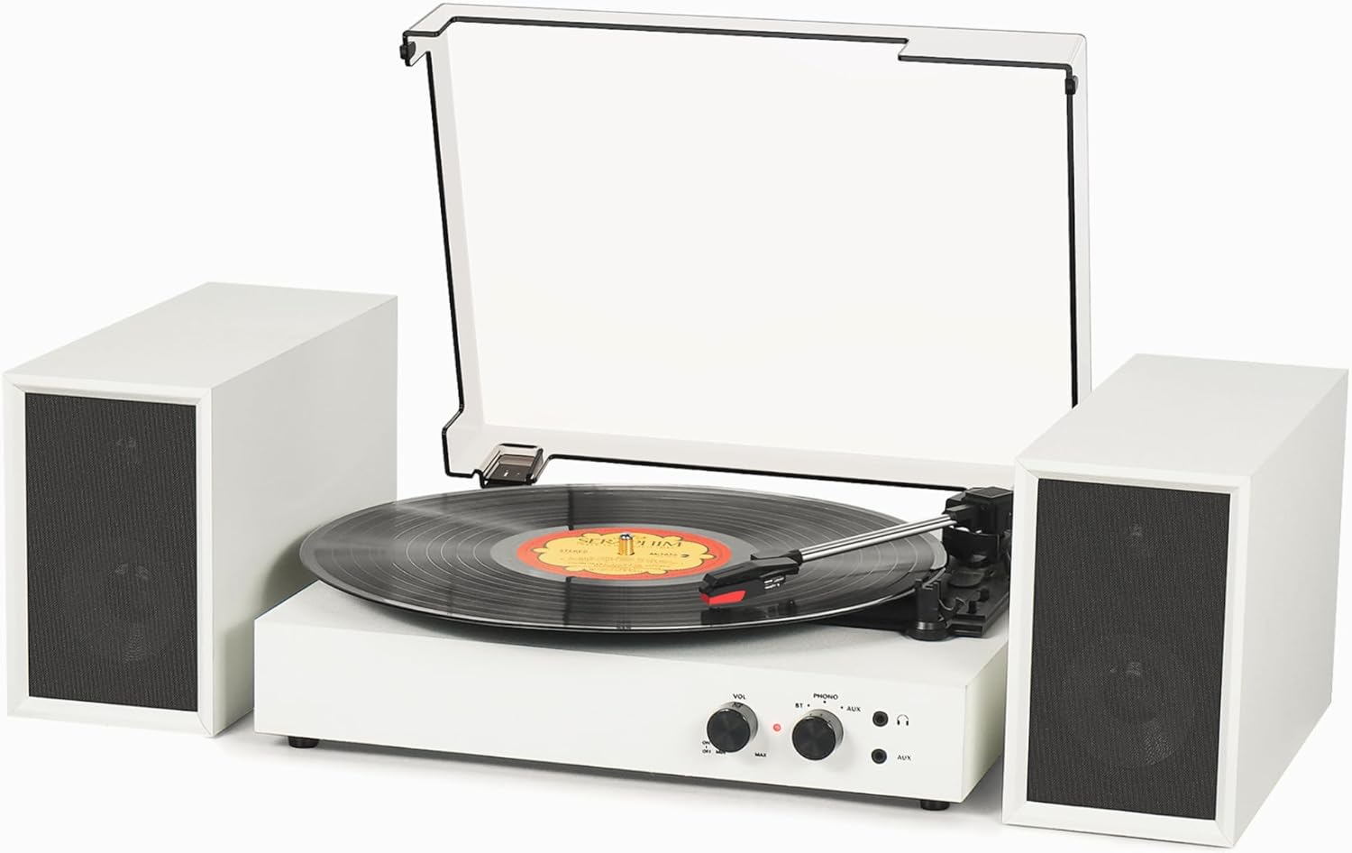 Amazon.com: Record Player with Dual External Speakers, USB PC Encording ...