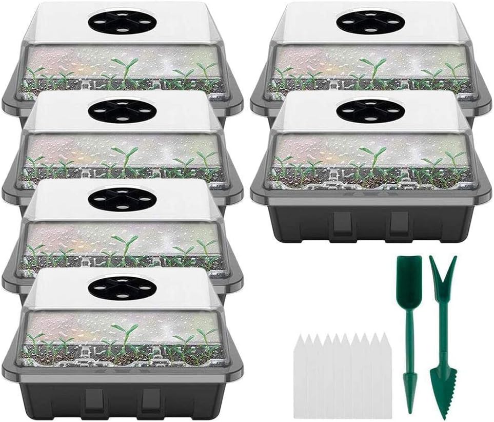 Greenhouse Propagation Boxes Plastic Propagator, 12 Cells Greenhouse ...