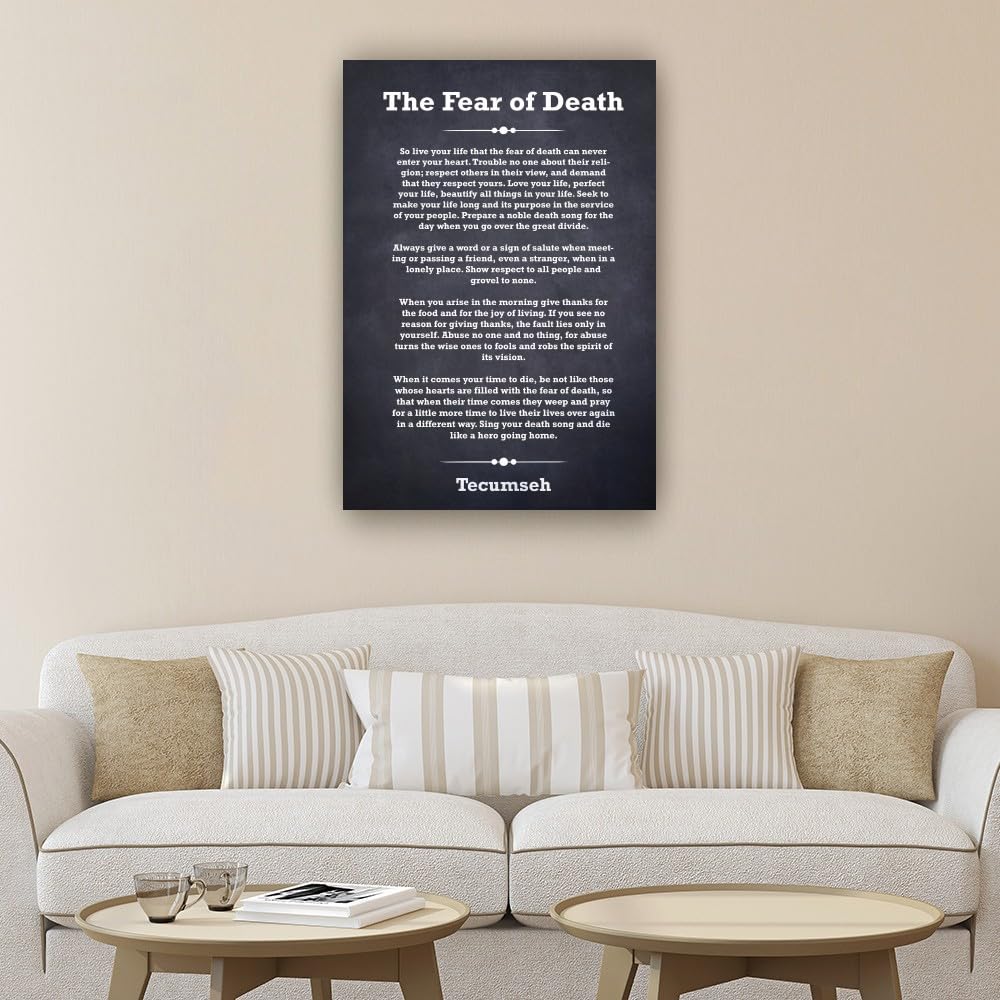 Tecumseh Indian Chief Quotes Live Your Life" Golden Feather By Chief