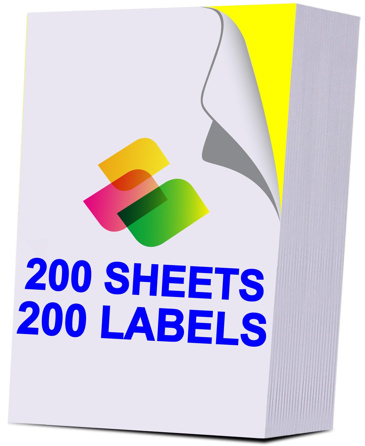 Amazon.com : Printable Sticker Paper for Inkjet Printer, 200 Sheets 8.5 ...