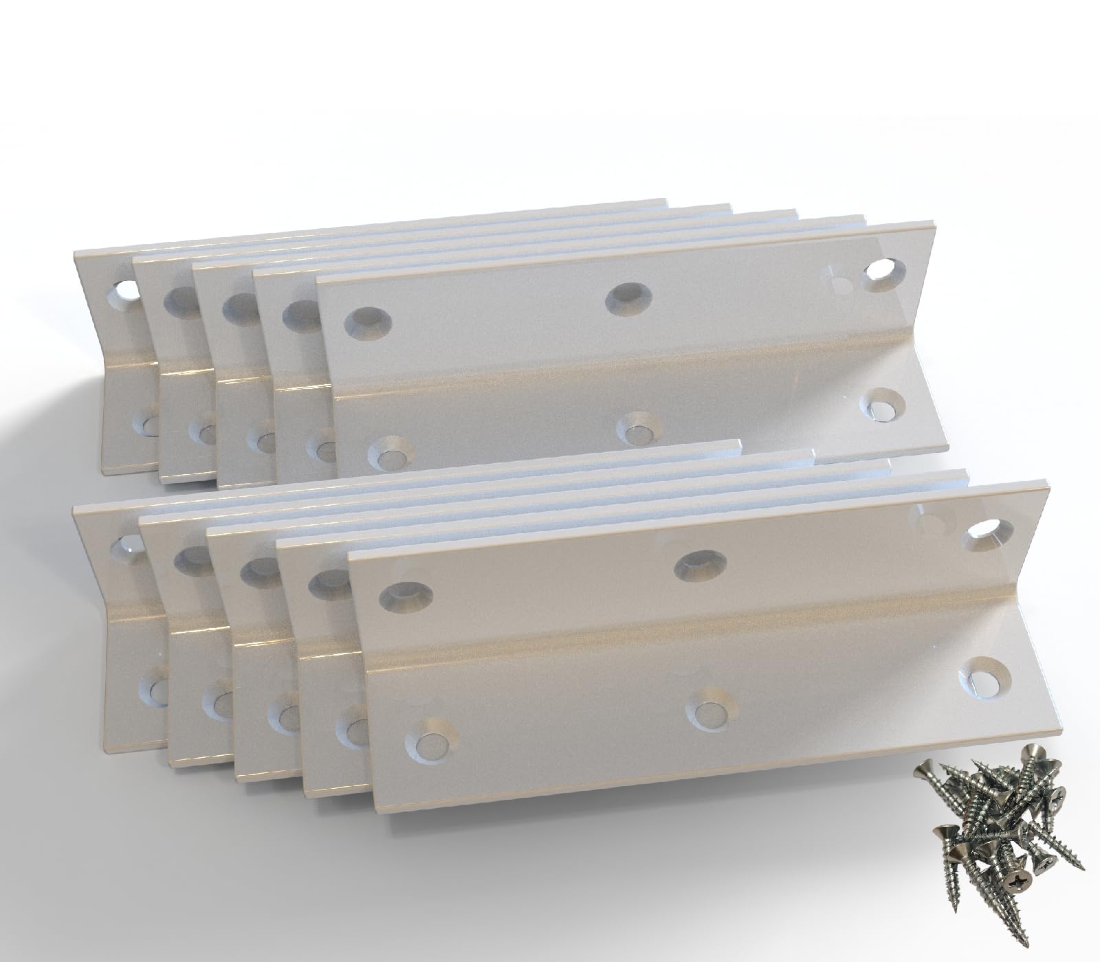 Amazon.com: White Stainless Steel Corner Bracket,Joint Right Angle ...