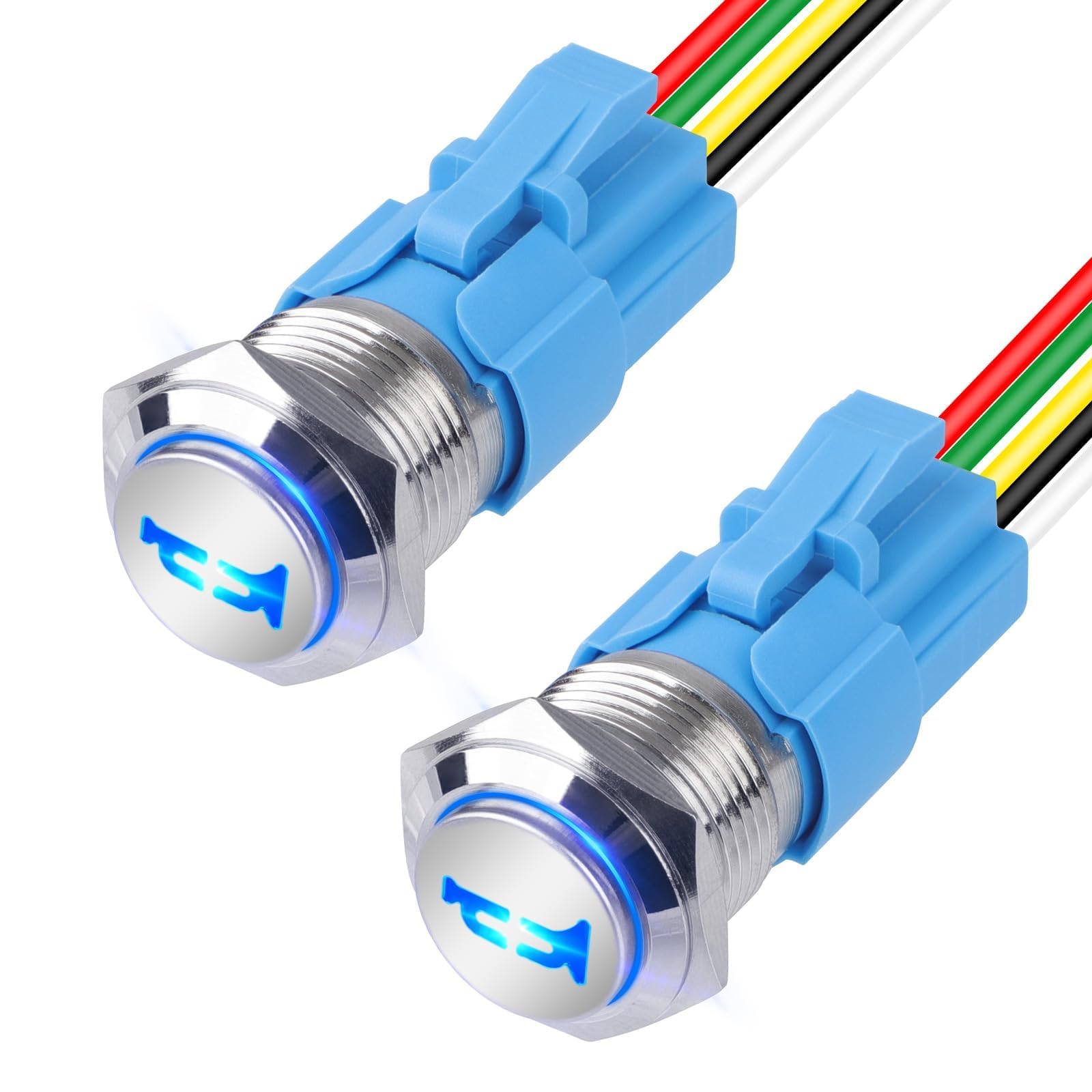 Amazon.com: Linkstyle Horn Button Switch, 16MM Momentary Push Button ...