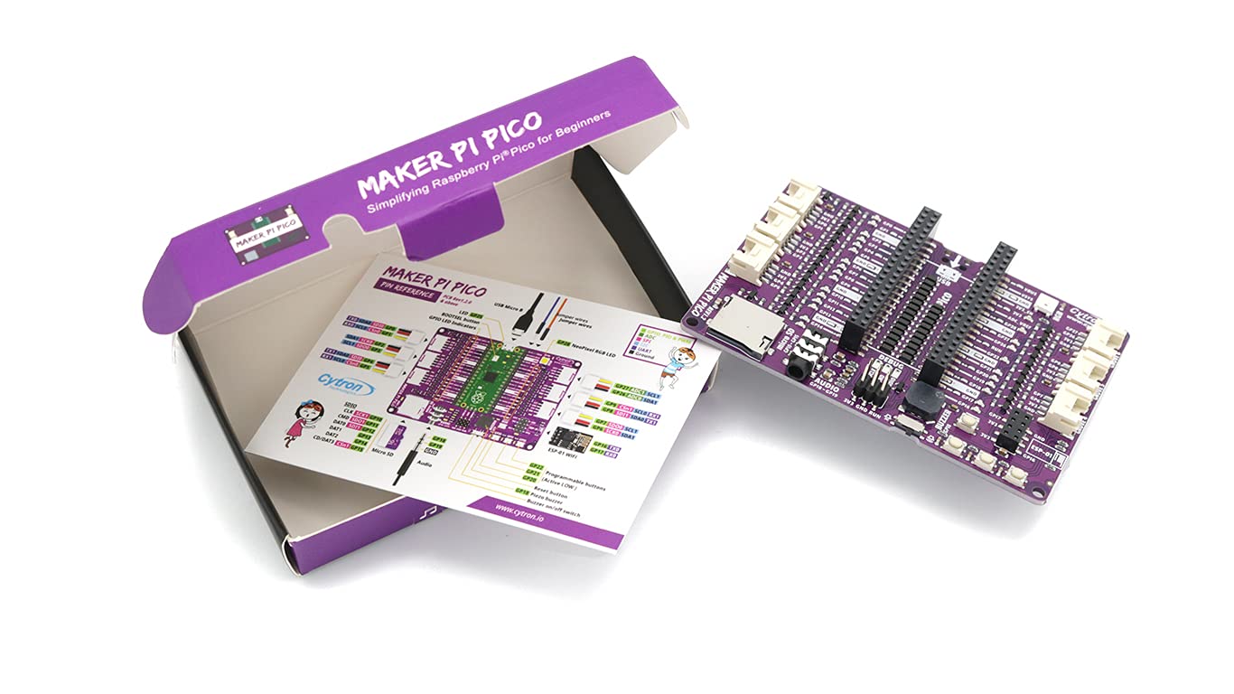 Buy Iunius Maker Pi Pico Base (without Raspberry Pi Pico),Programmed With CircuitPython ...