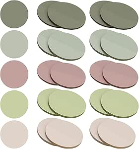 Amazon.com : 1000 PCS Transparent Sticky Notes Cute Round Translucent ...