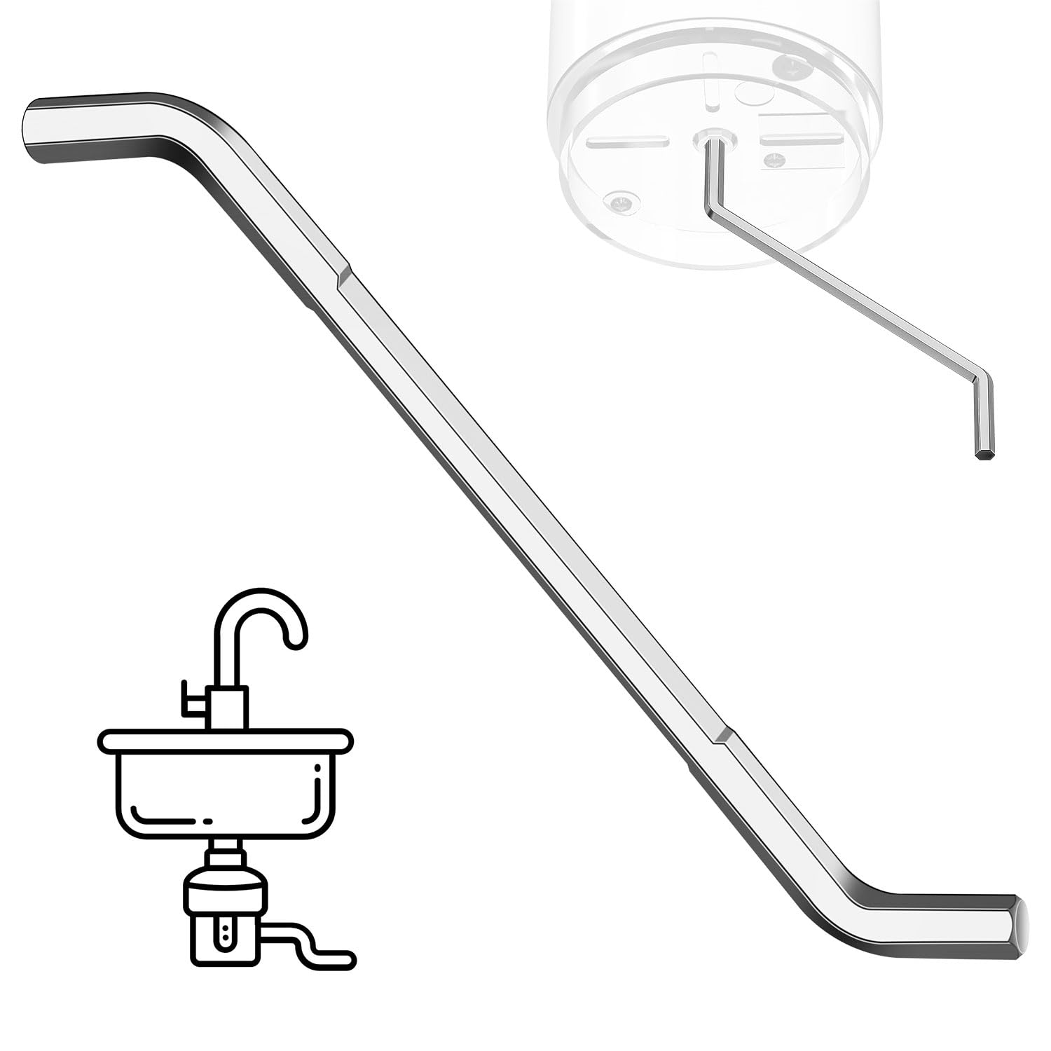 Garbage Disposal Wrench, Garbage Disposal Allen Wrench Tool Compatible ...