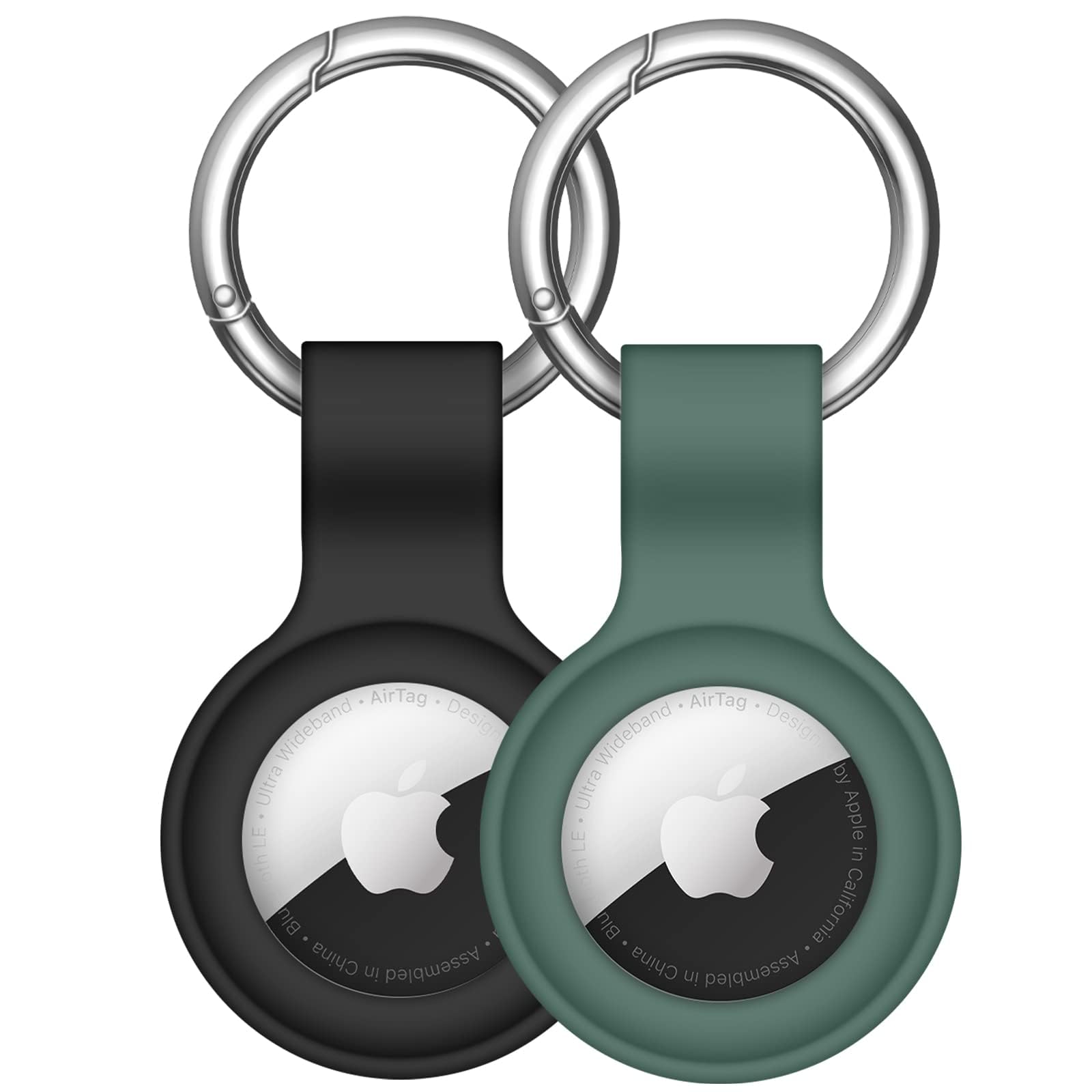 Amazon.com: 【2 Pack】 Linsaner Compatible with AirTag Case Keychain Air ...