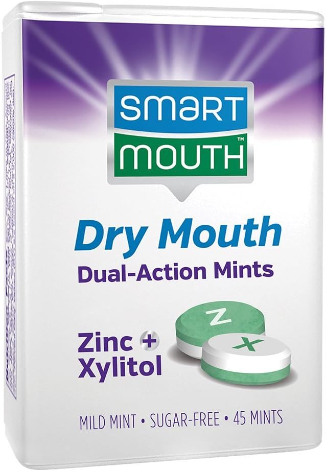 Amazon.com : SmartMouth Dry Mouth Dual-Action Mints - Sugar-Free Breath ...