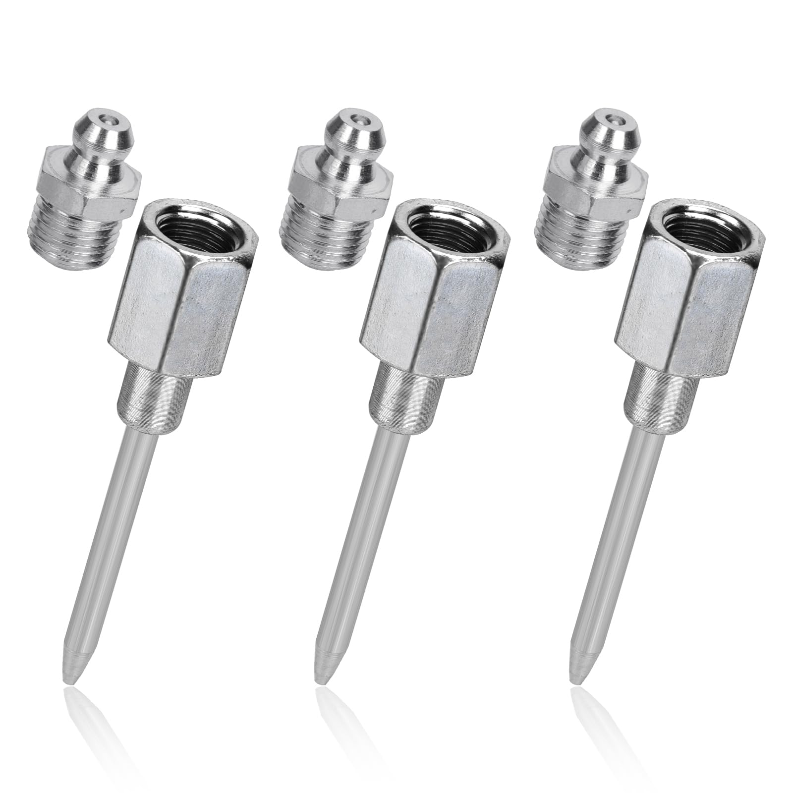 Buy 3pcs Grease Needle Nozzle, Detachable Grease Injector Needle ...