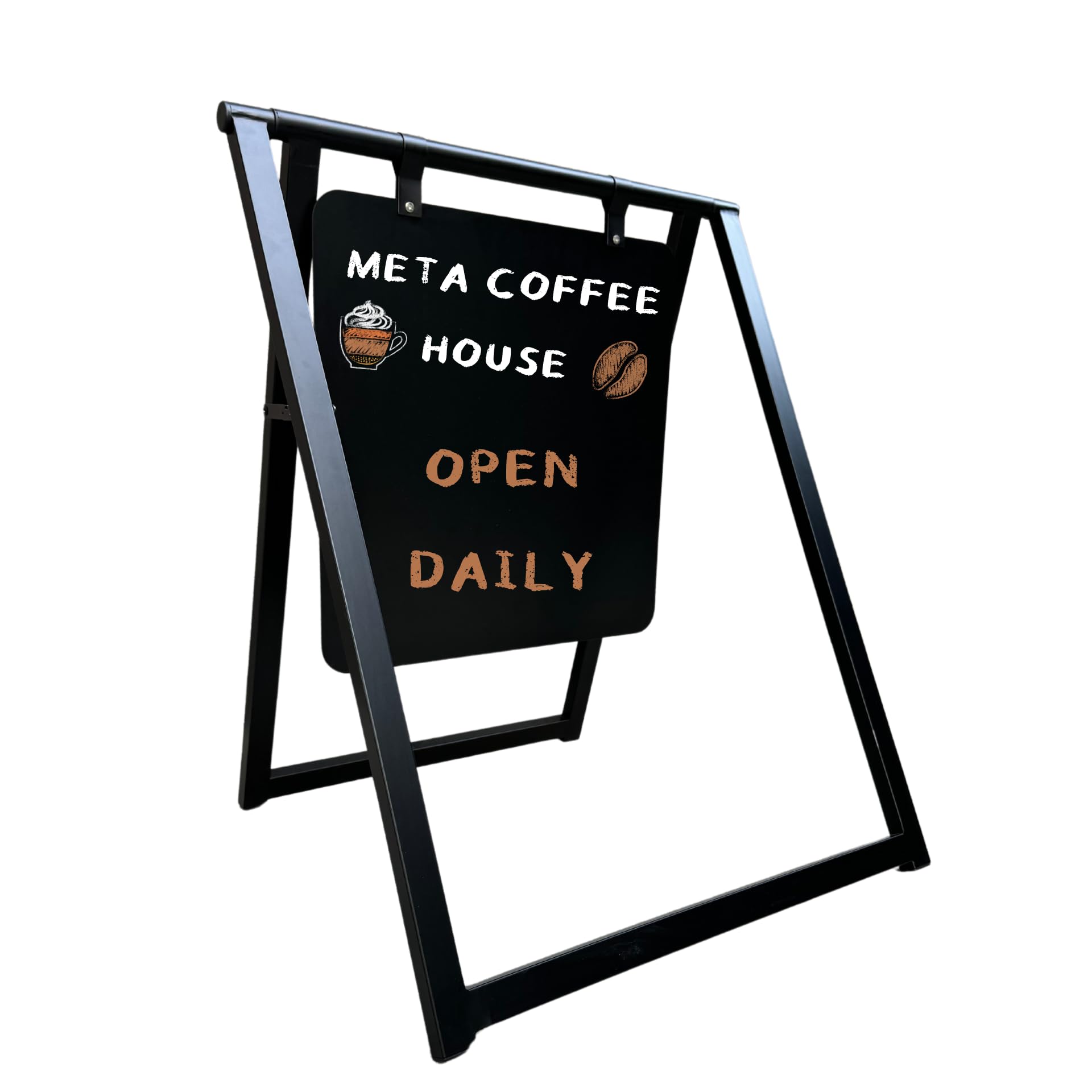 Amazon.com: Pop Up Modern Metal A Frame with Double Sided Chalkboard ...