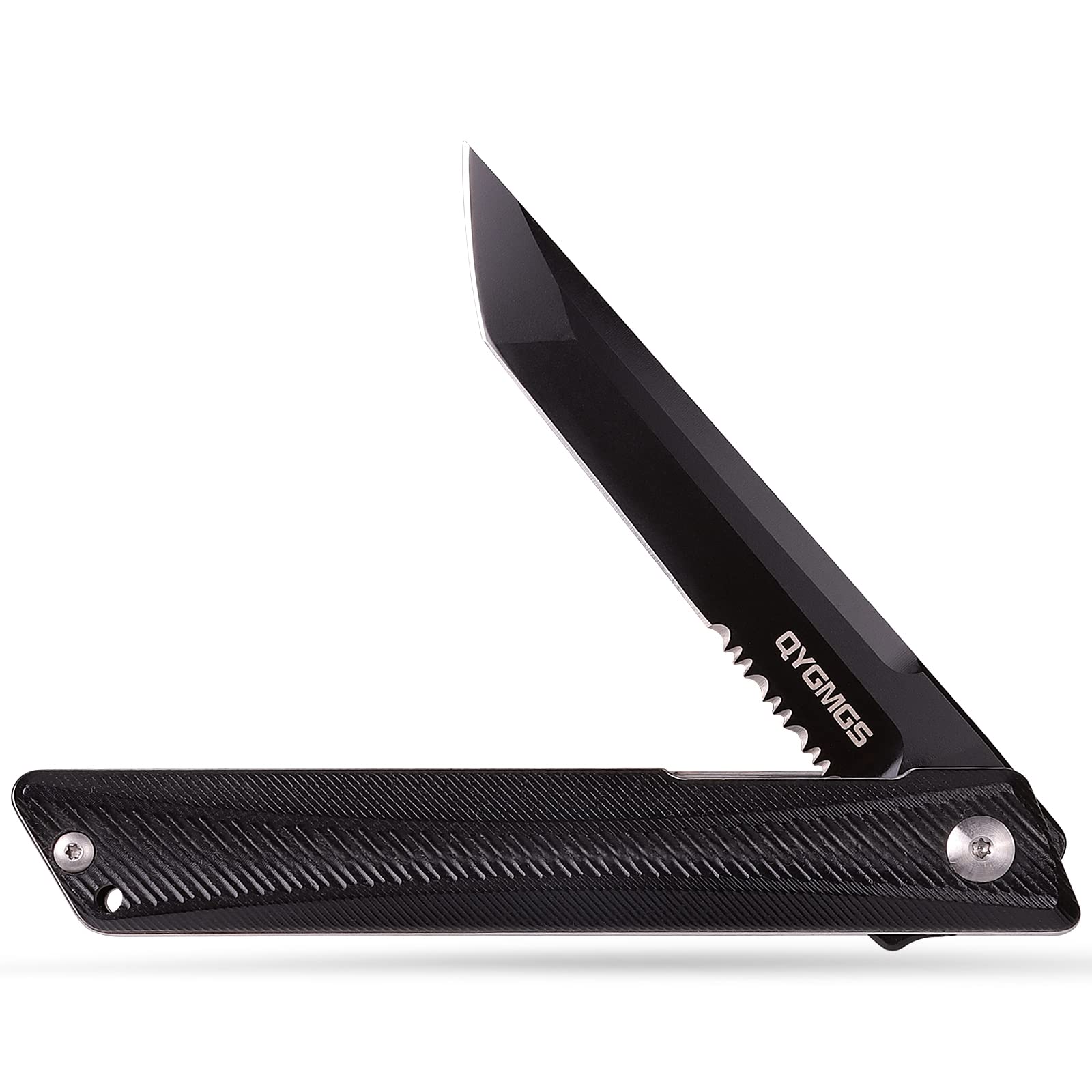 Snapklik.com : REMETTE Folding Pocket Knife GD23K, D2 Steel Black PVD ...