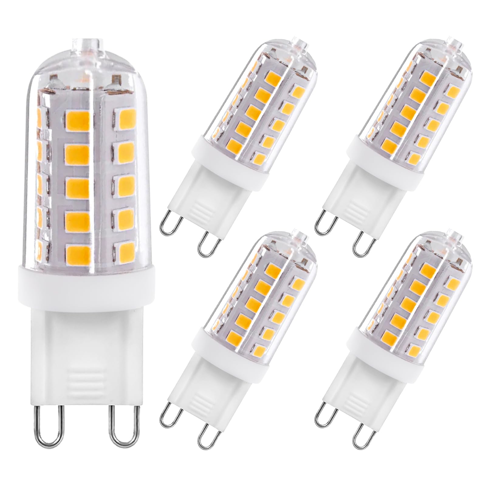 Nottac G9 LED Light Bulbs, Dimmable 3.5W 320LM 2700K Warm White 28W ...