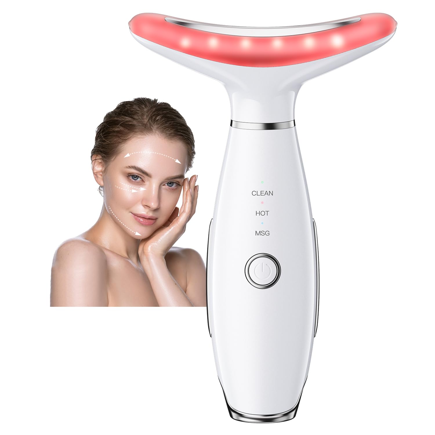 Amazon.com: Neck Face Massager, Portable Facial Massager, 3 Modes Face ...