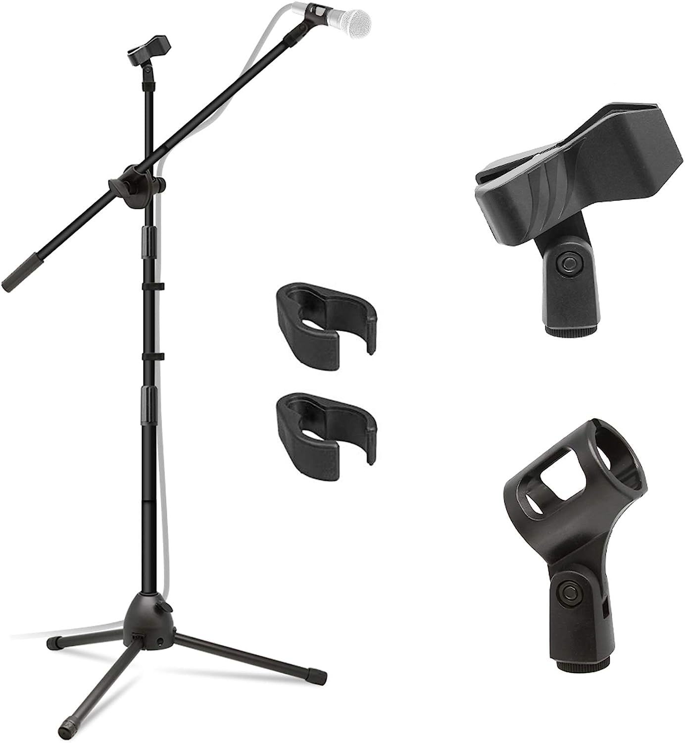 DEVICE OF URBAN INFOTECH Boom Mic Stand Dual Clip Holder Boom Arm For ...
