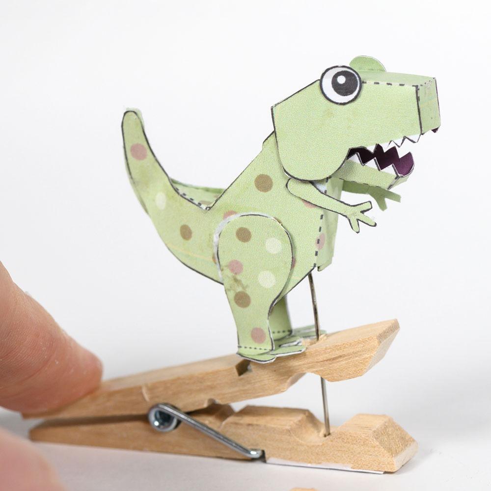 Paper Animals in Action!: Clothespins Make the Models Move! (Dover ...