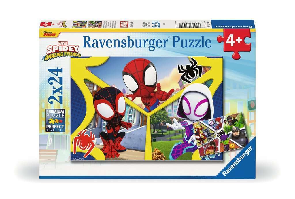 Amazon.com: Ravensburger Puzzle 05729 Spidey 2x24p : Toys & Games
