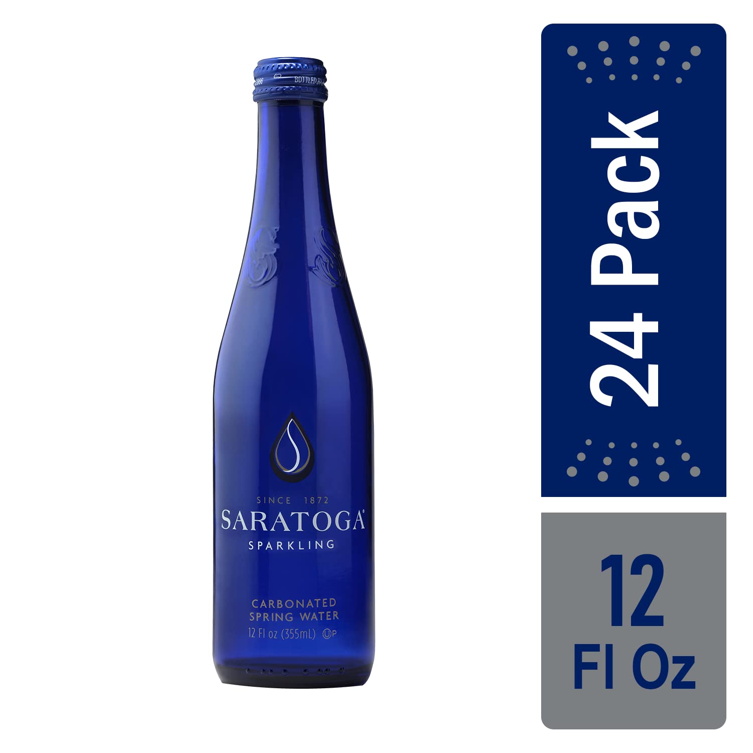 Snapklik.com : Saratoga Sparkling Spring Water - 12 Oz