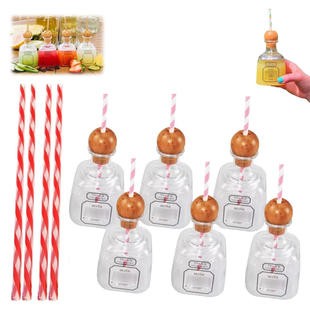 Amazon.com: Patron Reusable Cups with Straw,Patron Bottles Empty for ...