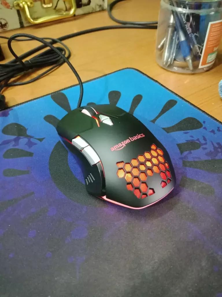 Amazon.in: Buy amazon basics Wired Gaming Mouse with Up to 6400 DPI ...