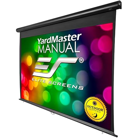 Amazon.com: Elite Screens Manual B, 120-INCH 16:9, Manual Pull Down ...