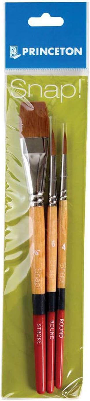 Amazon.com: Princeton Snap! PAB96522 Snap Brush, Round 6 4 Stroke 34 ...