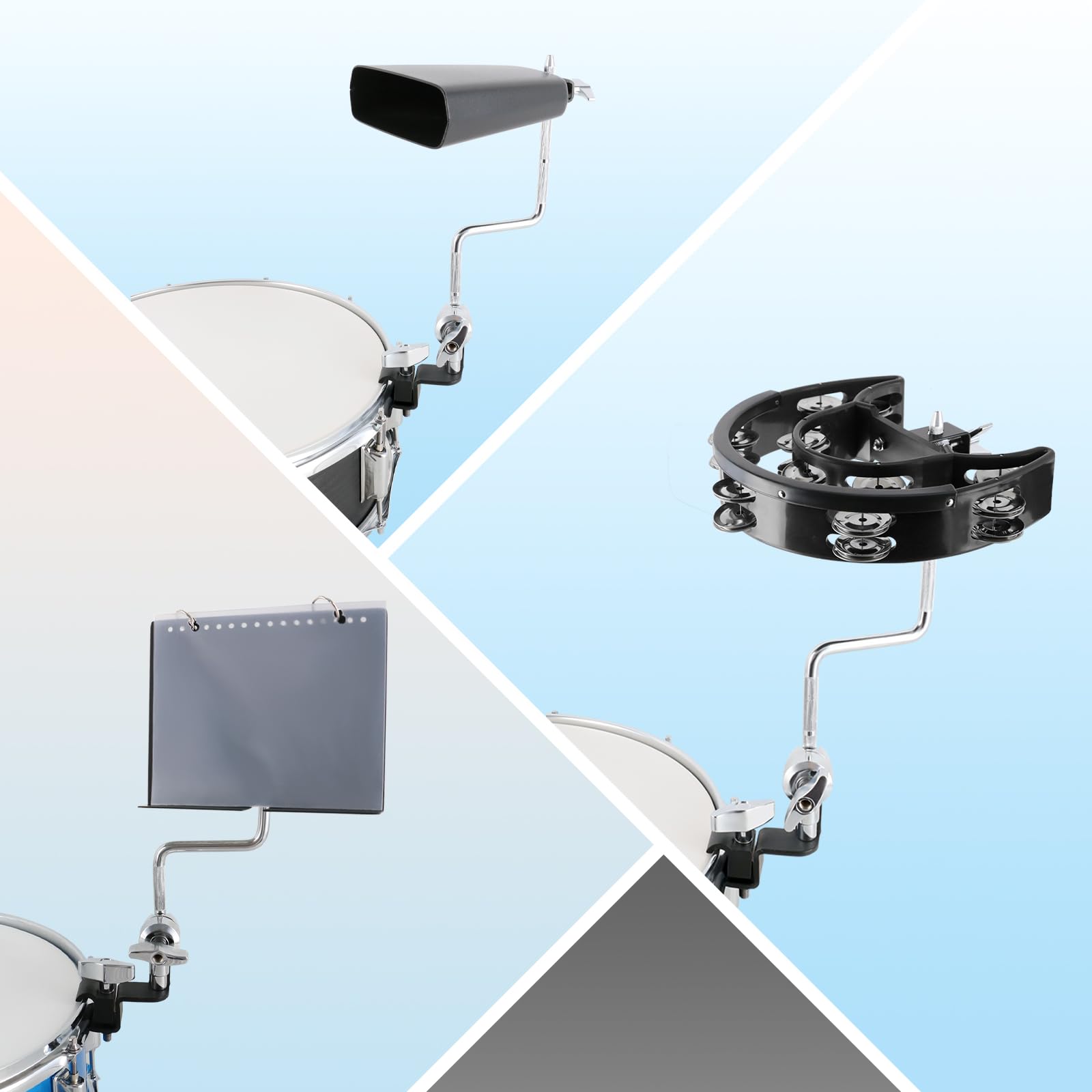 Snapklik.com : EASTROCK Snare Drum Cowbell Clamp Cowbell Mount Bracket ...