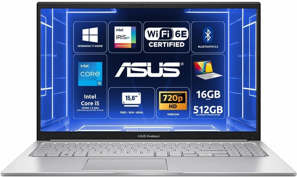 ASUS Vivobook 15 F1504ZA#B086ZCDRL7, Notebook con Monitor da 15,6" FHD ...