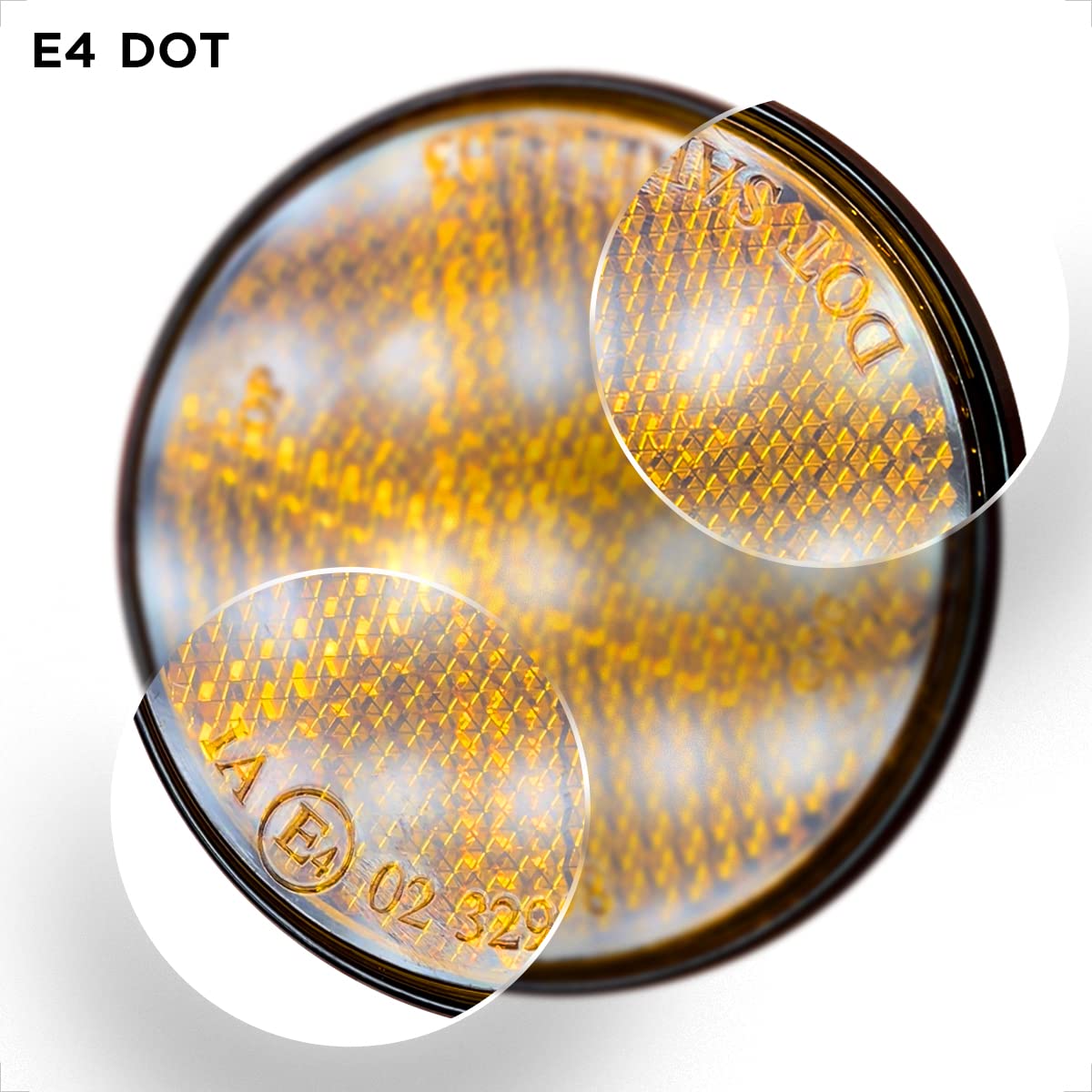 Snapklik.com : Evermotor 6 PCS Amber Yellow Round M6 Reflectors: 2.3 Inch