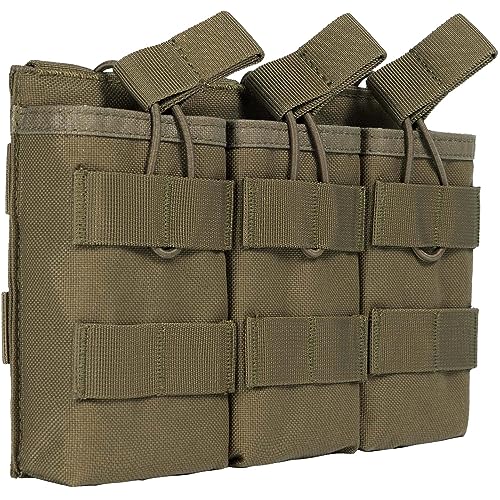 Snapklik.com : Tactical Magazine Pouch, MOLLE Triple Mag Pouches For M4 ...