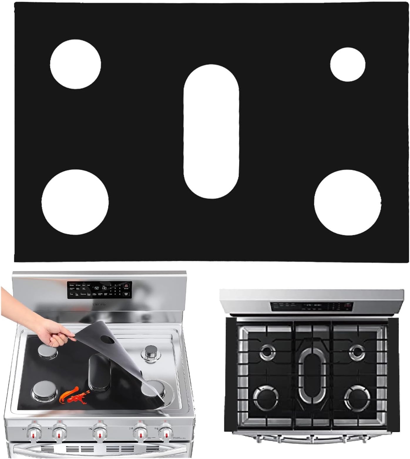 Amazon.com: Stove top burner protector Mats for Samsung Gas guard Stove ...