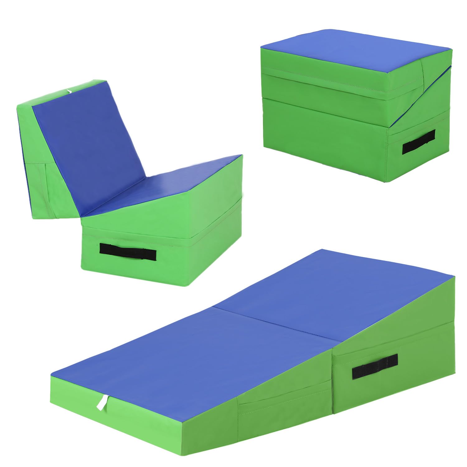 Amazon.com : FDW Gymnastics Mat Incline Indoor/Outdoor Tumbling Mats ...