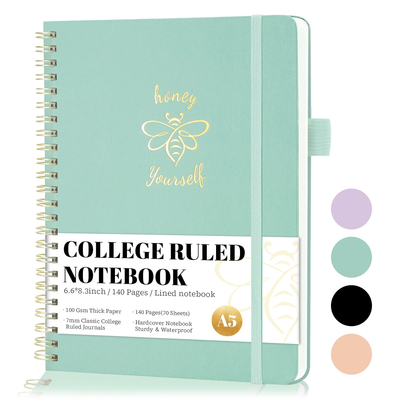 Amazon.com : hi!SCI Spiral Journal Notebook for Women with 140 Pages ...