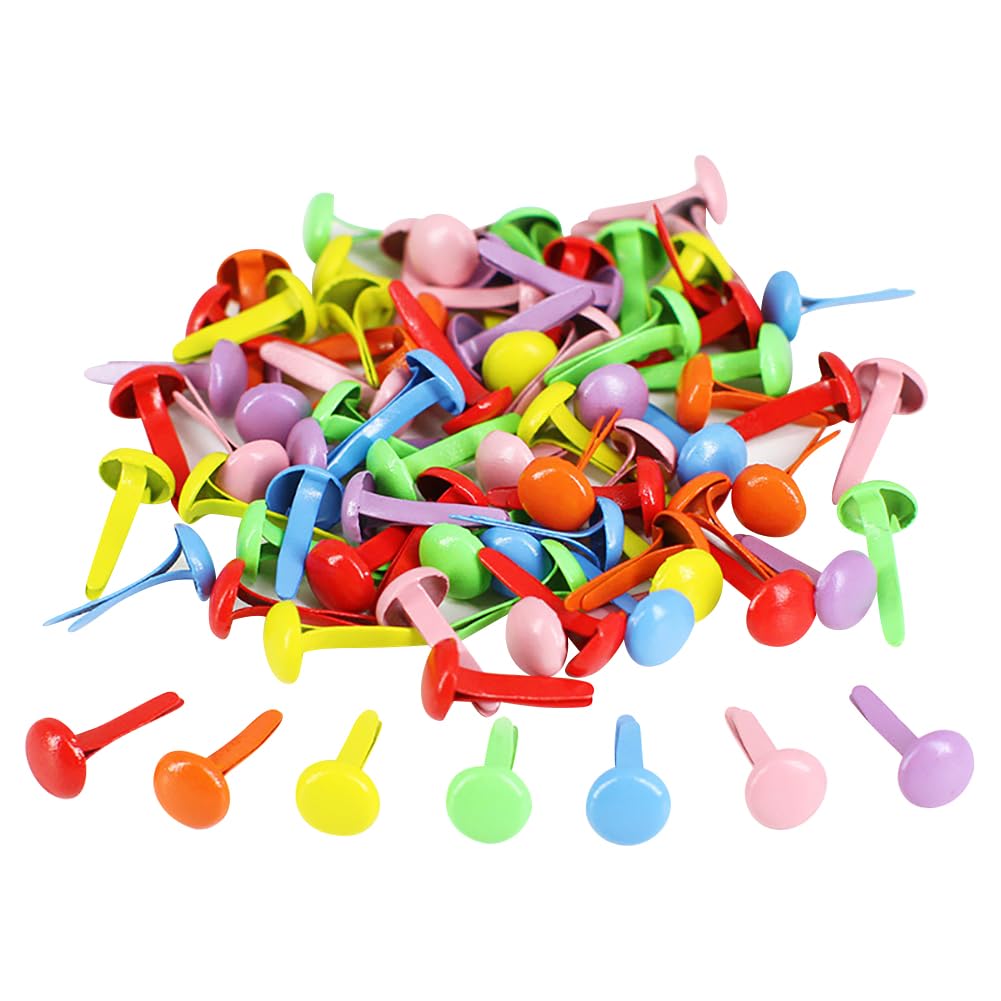 Butterfly Pins GSHLLO 200 Pcs 6 X 13mm Metal Brad Fasteners Mini Split Pins