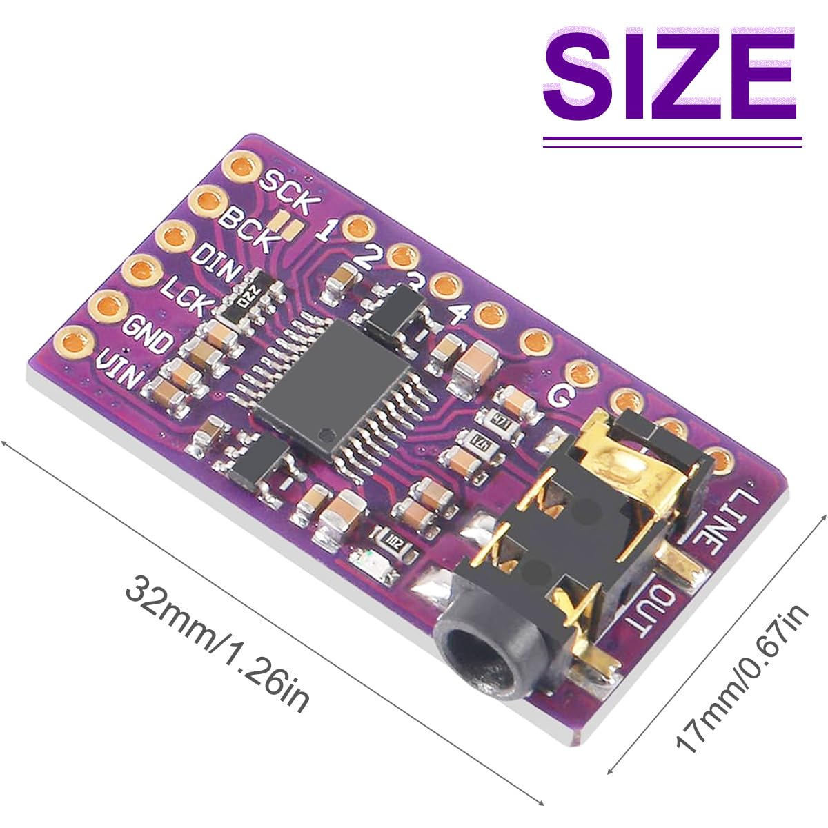 Snapklik.com : PCM5102 Module,I2S IIS Lossless Digital Audio DAC ...