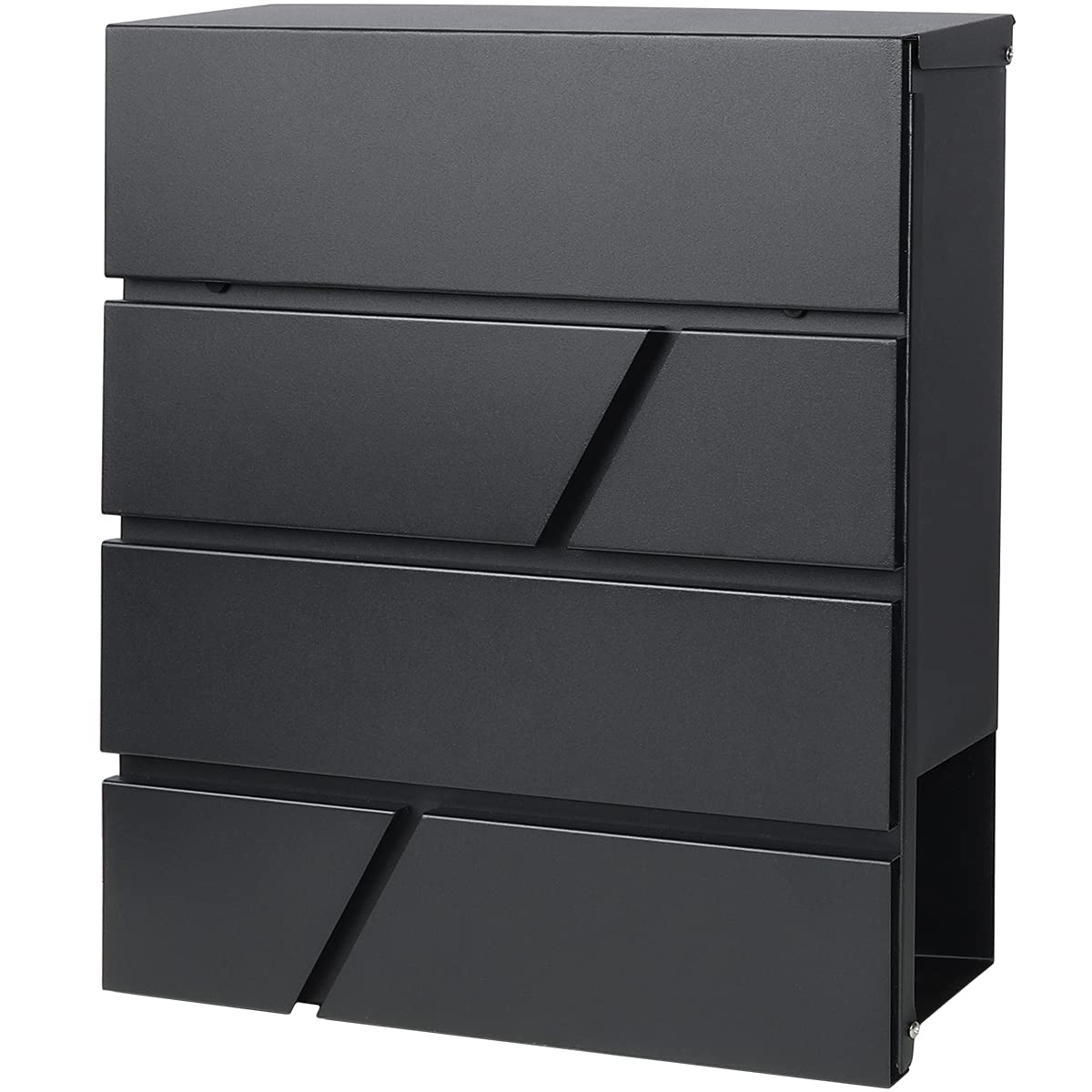 Jssmst Locking Mailbox Wall Mount- Waterproof mailboxes with Secure Key ...