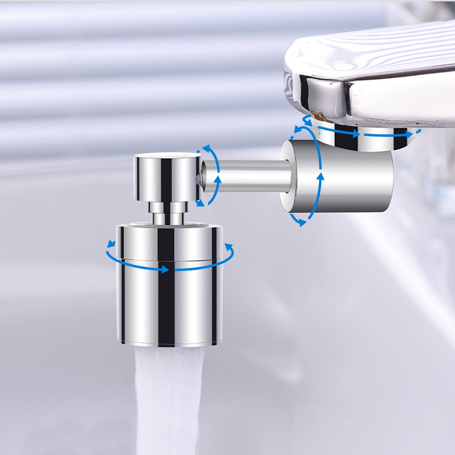 Faucet Extender, 1080° Faucet Sprayer Attachment, Multifunctional Sink ...