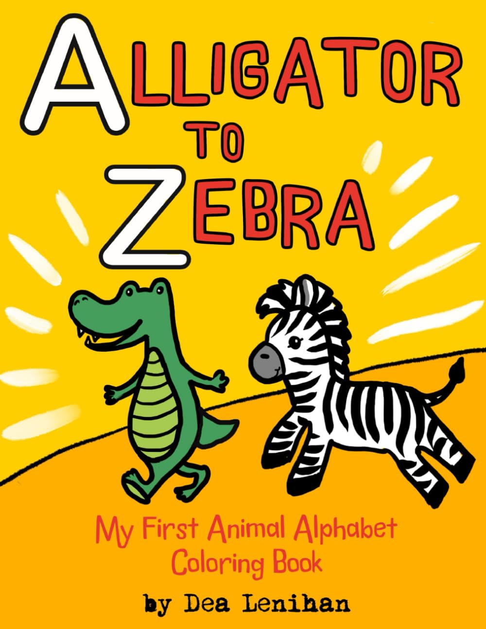 Amazon.com: ALLIGATOR TO ZEBRA: My First Animal Alphabet Coloring Book ...