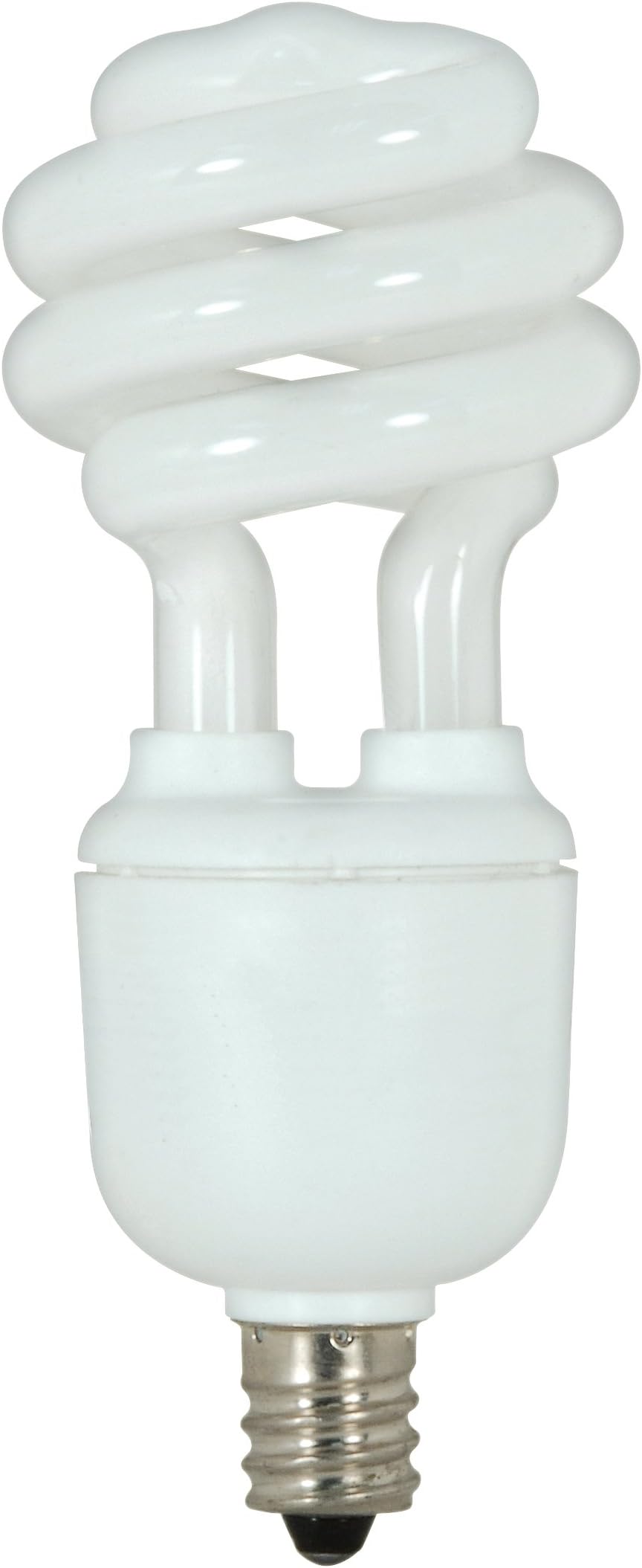 Amazon.com: Satco S7265 5-Watt Candelabra Base T2 Mini Spiral, 4100K ...