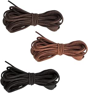 Suede Rope, 3 Pcs 3 mm Faux Leather Cord String(3 Colors): Buy Online ...