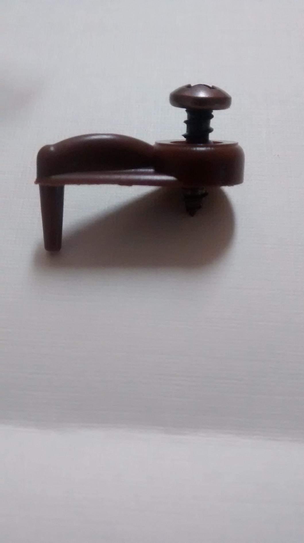 Glass Panel Clips 5/16" Offset Brown (Bag of 20) - Cabinet And ...