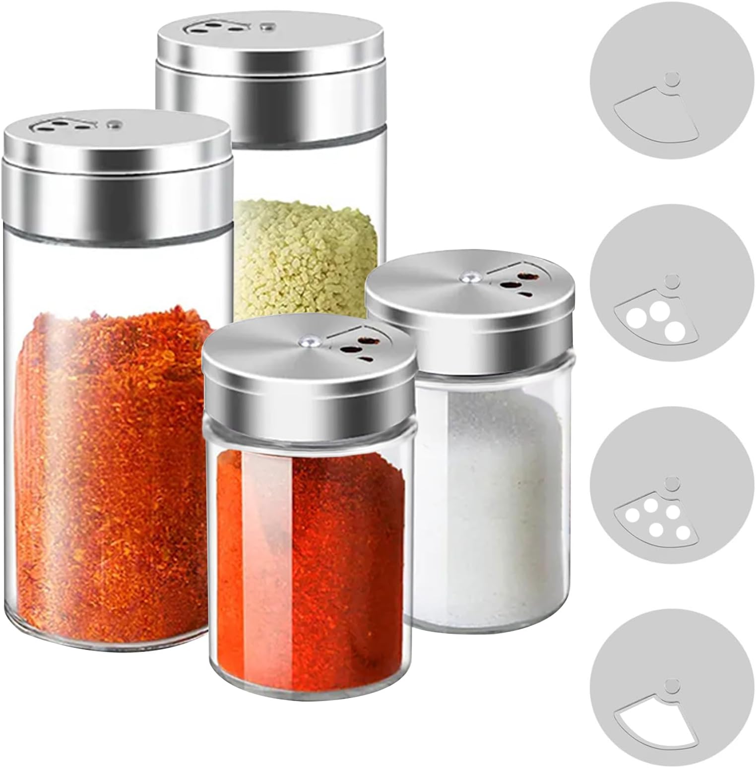 Amazon.com: Salt and Pepper Shakers with Adjustable Pour Holes ...