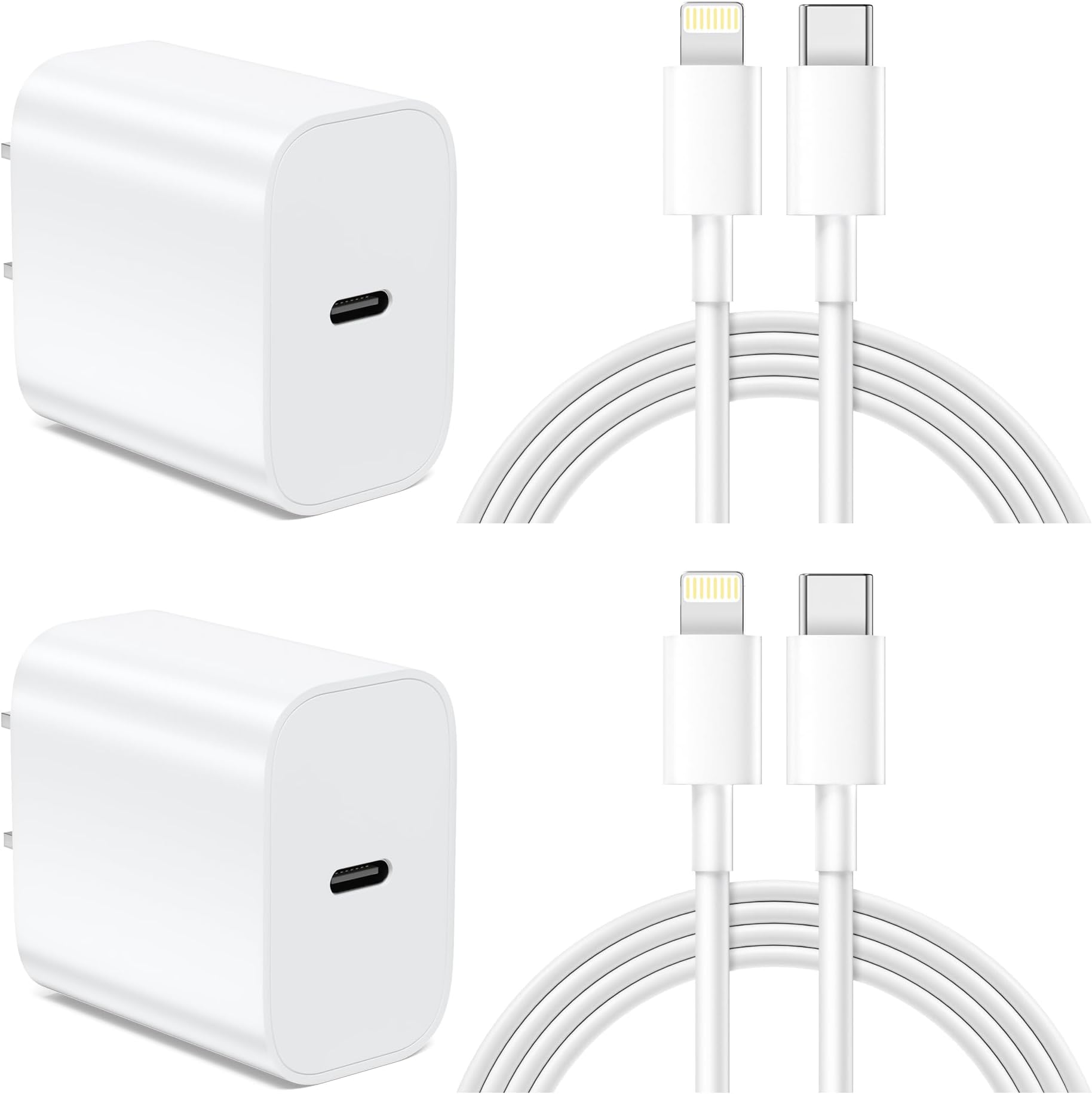 Amazon | iPhone 充電器 急速充電 タイプc PD 20W USB C 充電器 [2個セット/Apple MFi&PSE認定] 1.9M USB C Lightningケーブル ...