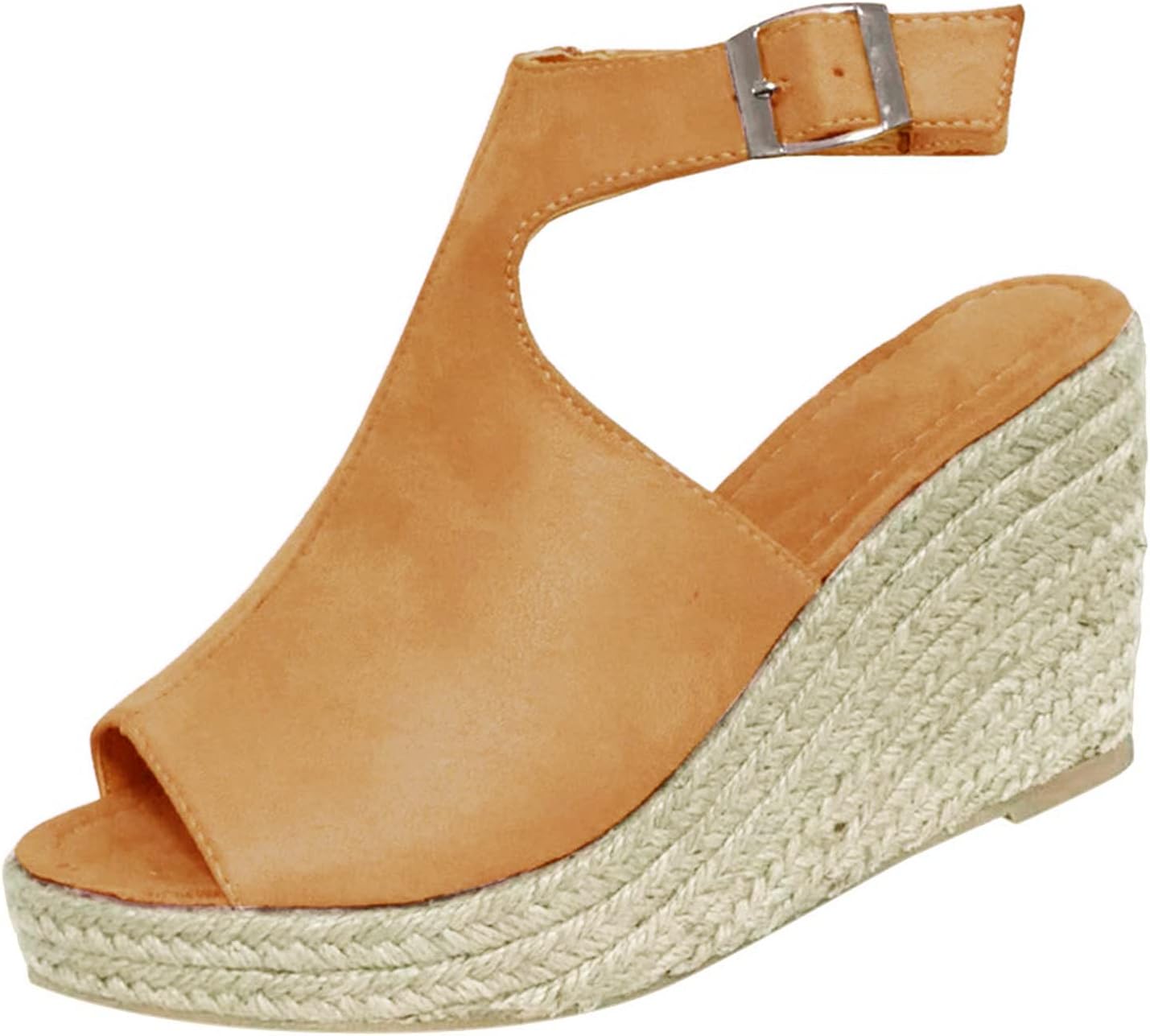 Amazon.com: peqiut Sandals for Women with Ankle Strap Platform Wedges ...